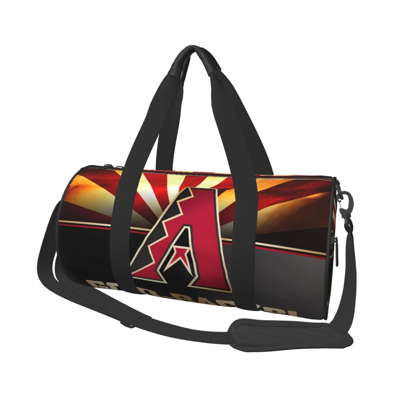 Diamondbacks Baseball Team Custom Large Travel Duffel Bag Round Large ...