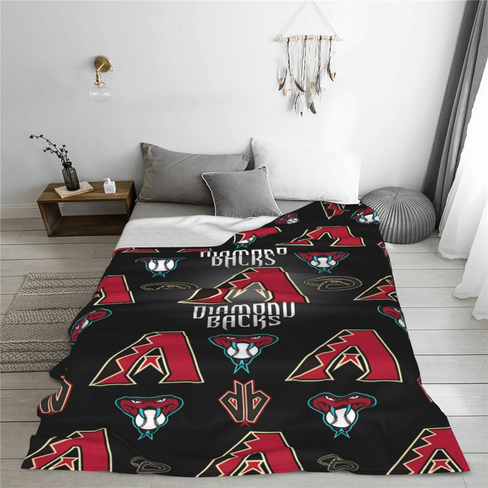 Diamondbacks Baseball Team Customized Four-Season Flannel Blanket ...