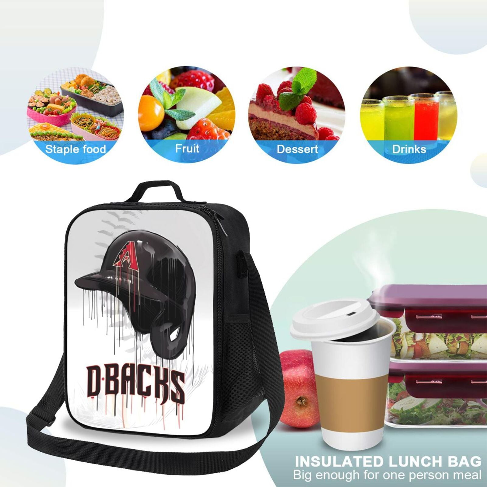 Diamondbacks Baseball Team Customized Multifunctional Lunch Box ...
