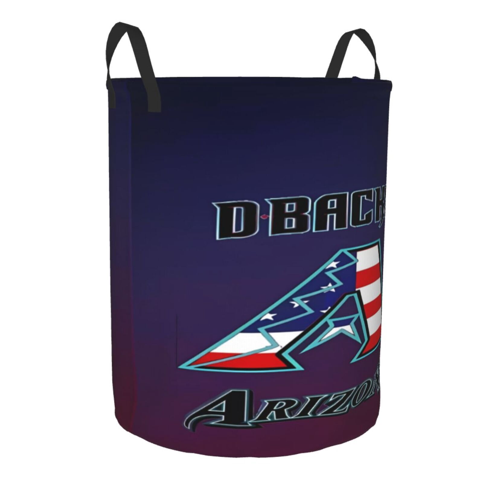 Diamondbacks Baseball Team Round Single Layer Laundry Basket, Cute Boys ...