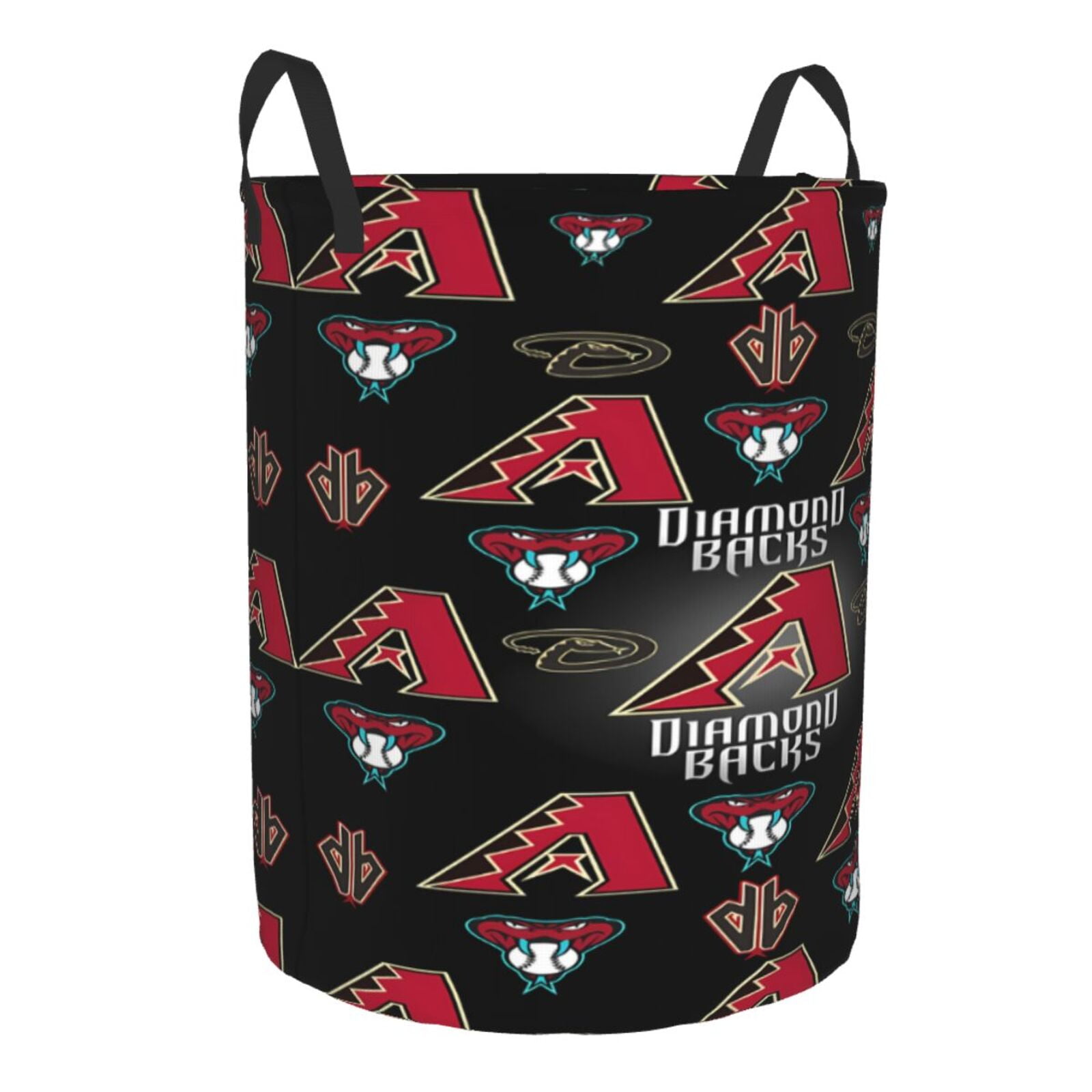 Diamondbacks Baseball Team Round Single Layer Laundry Basket, Cute Boys ...