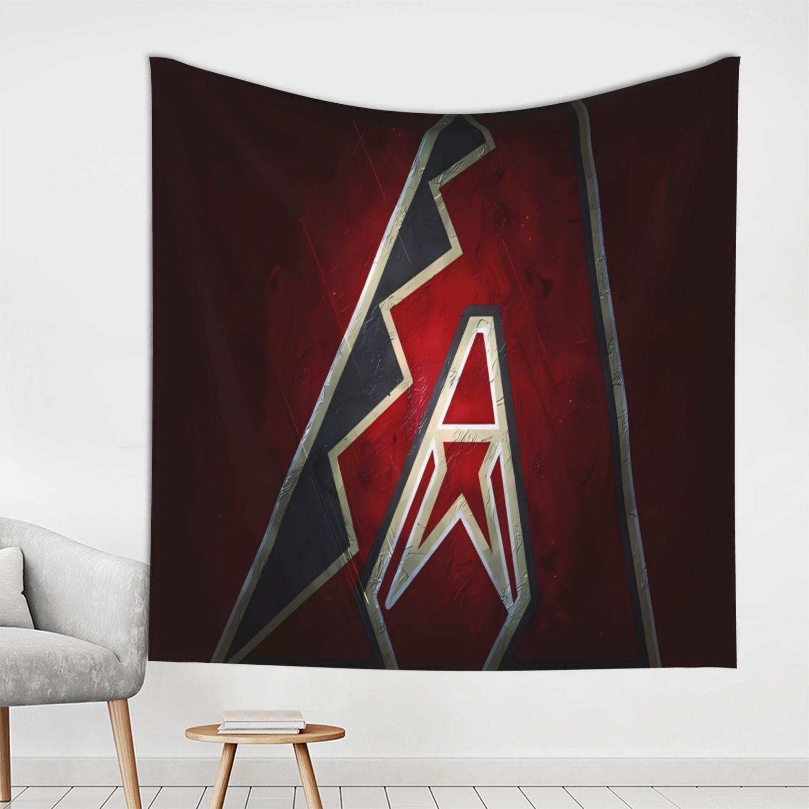 Diamondbacks Baseball Team Themed Wall Hanging 59x59 Inches, Luxurious ...