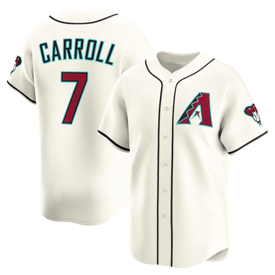 Diamondbacks Corbin Carroll#7 Jersey Classic Short Sleeved Uniform ...