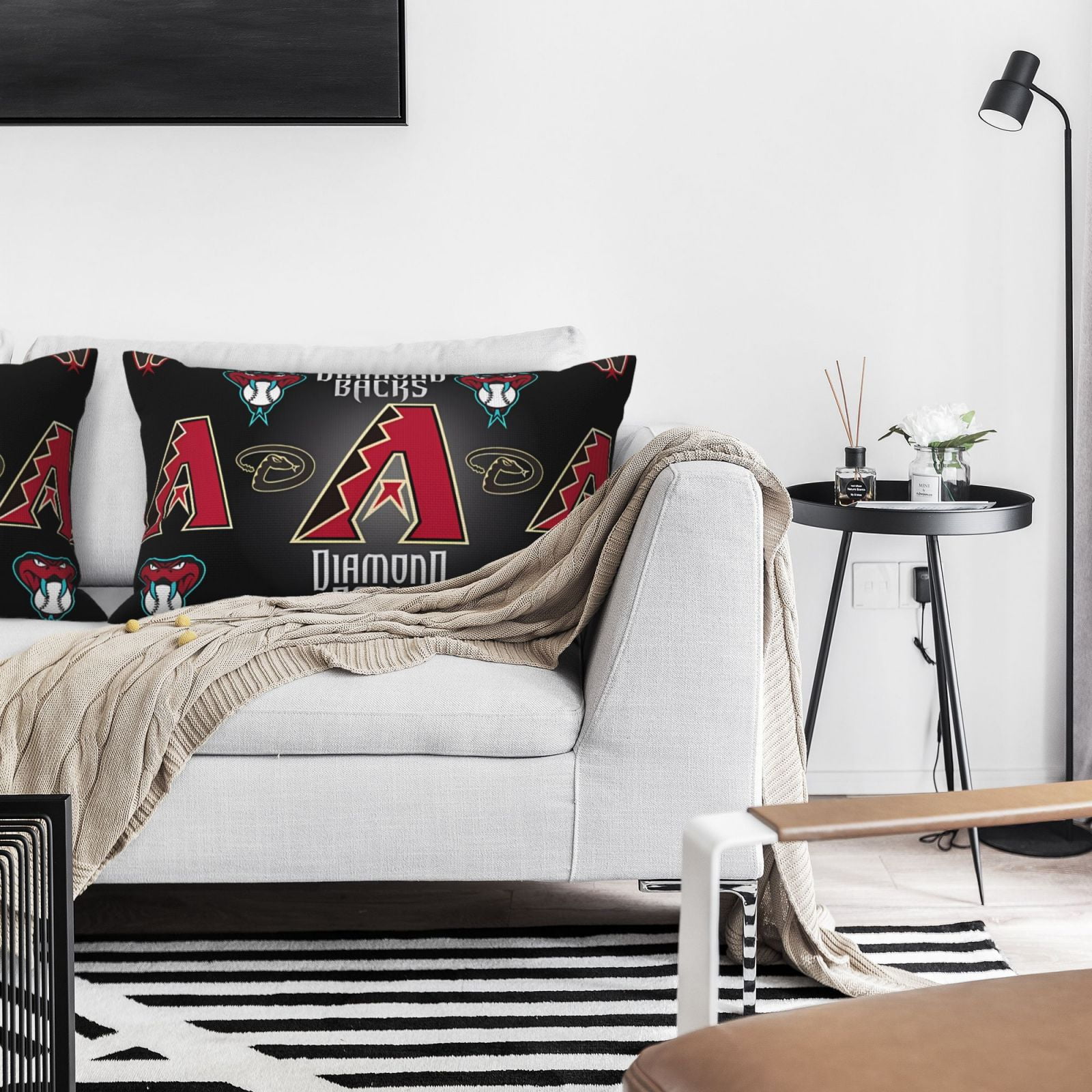 Diamondbacks Elegant and highly practical Imitation Linen Pillowcase -2 Sets Excluding pillow ...