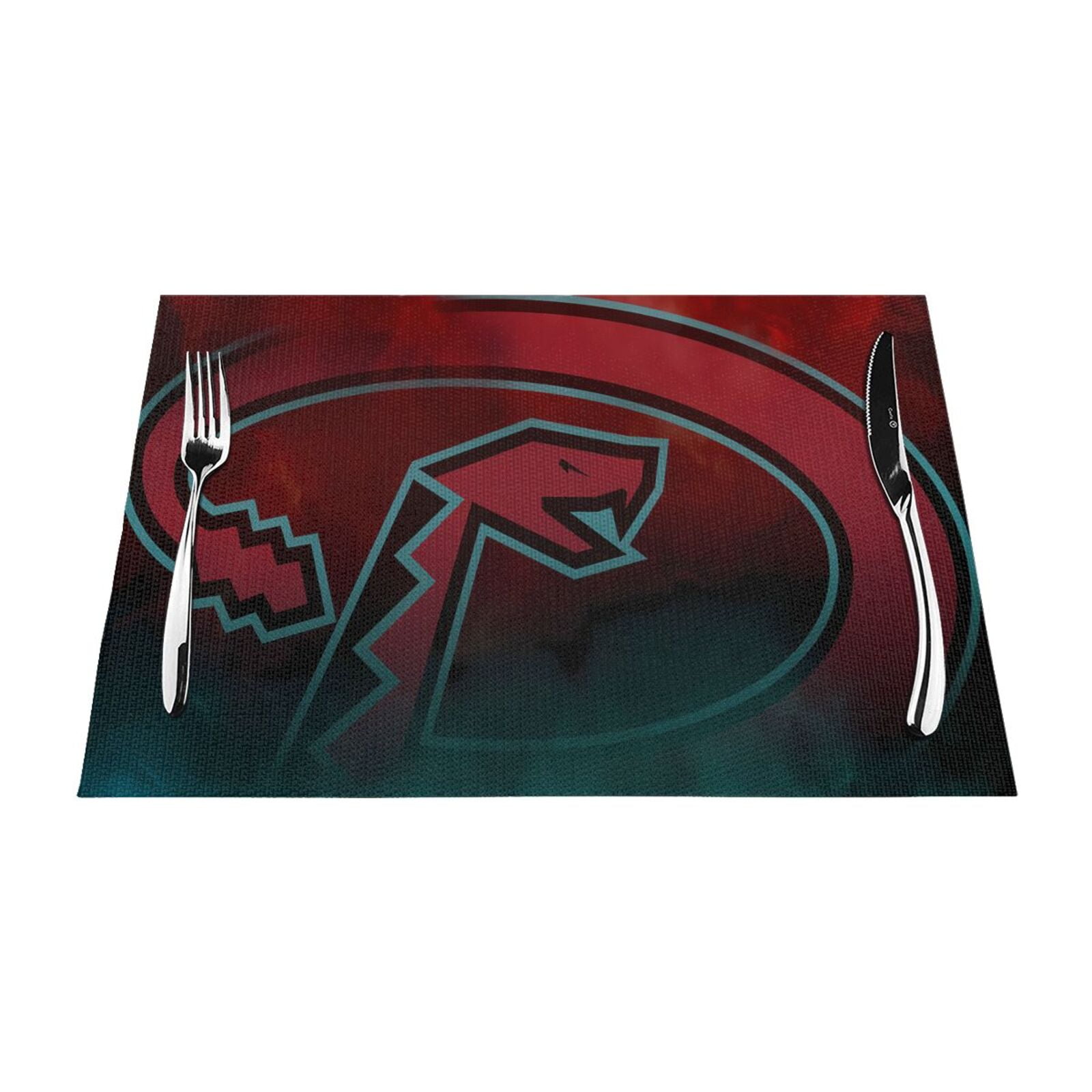 Diamondbacks Team PVC Woven Dinner Plate Mat 12x18 Inch, Easy to Clean ...