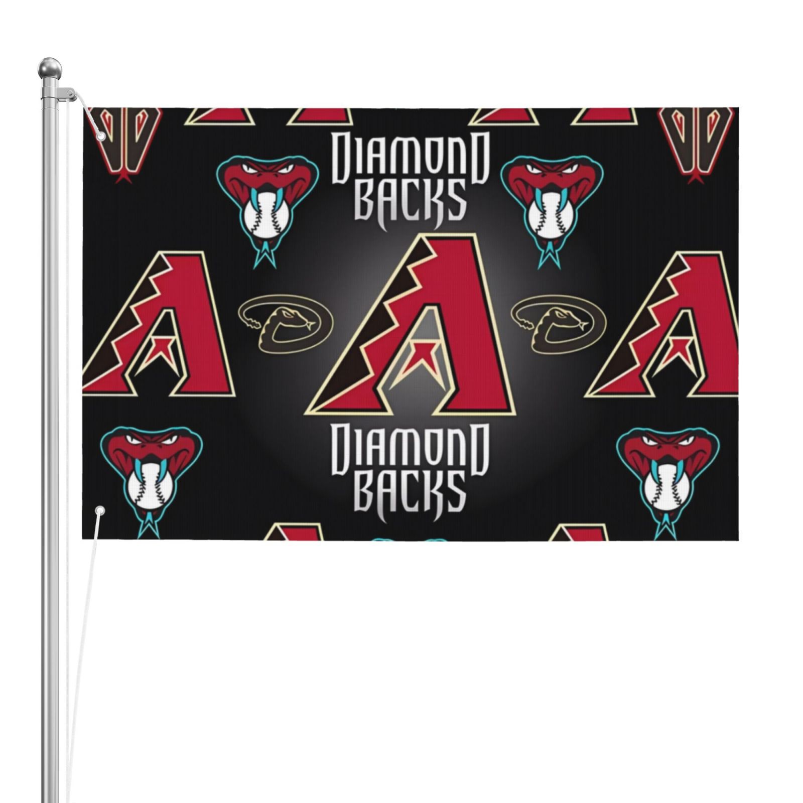Diamondbacks Three Layer personalized Double Sided Flag Football Fans ...