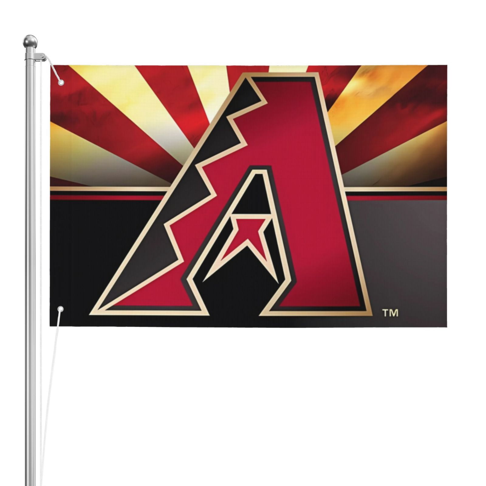 Diamondbacks Three Layer personalized Double Sided Flag Football Fans ...