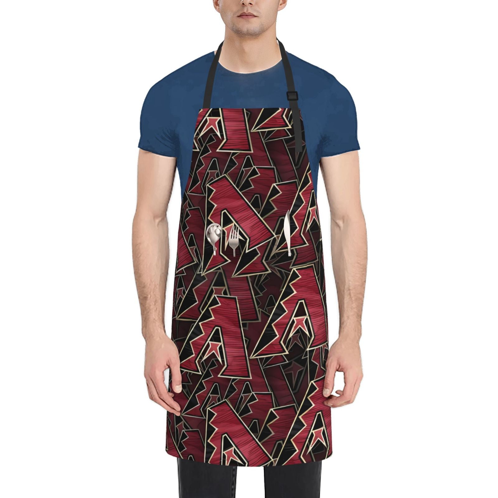 Diamondbacks Waterproof Apron Adjustable Kitchen Aprons Baking Aprons ...