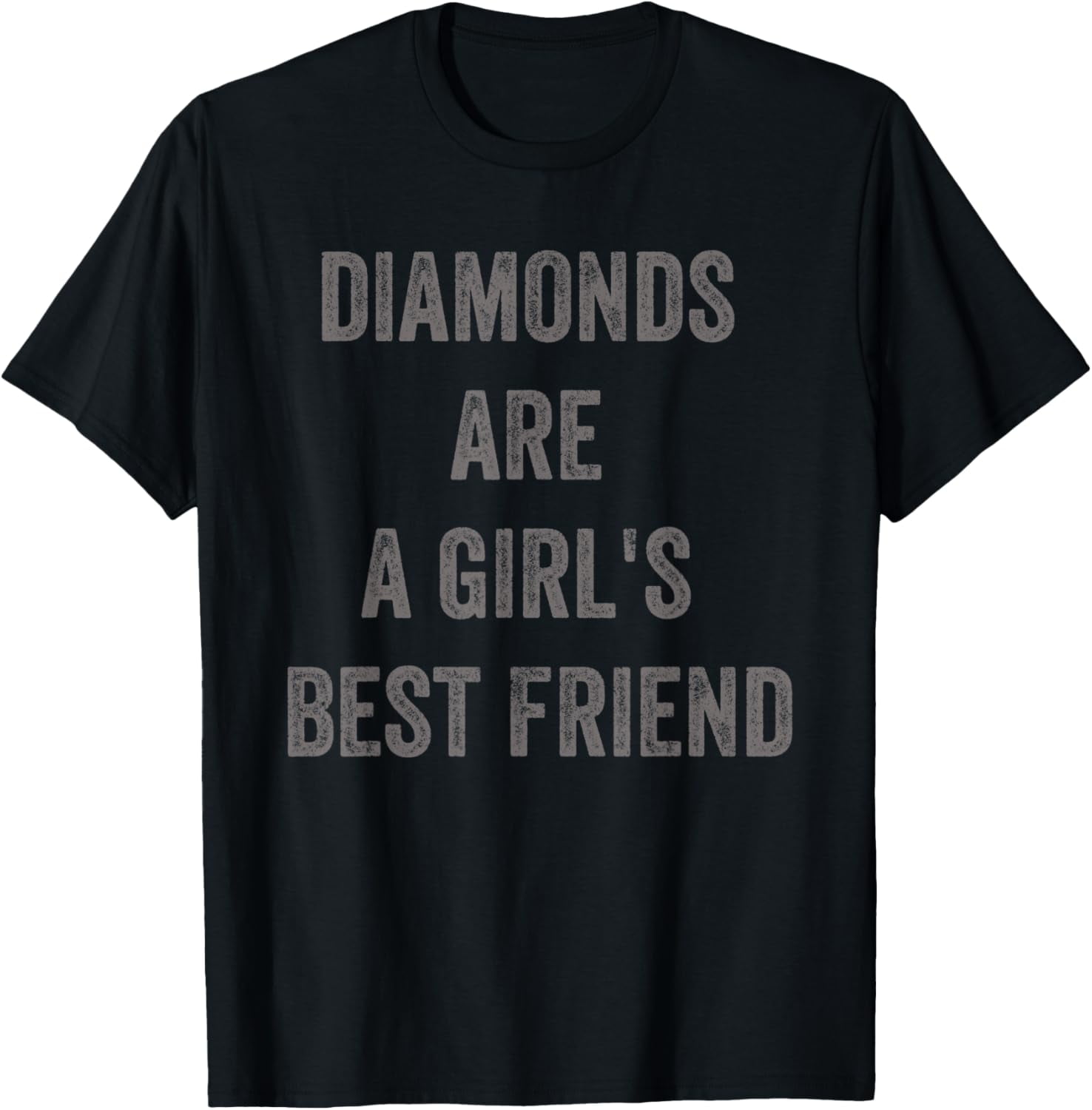 Diamonds Are a Girl's Best Friend Baseball Player Funny Tee T-Shirt ...