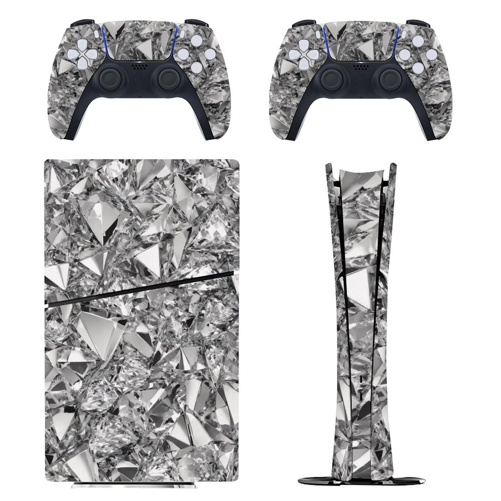 Diamonds Console Skin Bundle for PS5 Pro Slim Disc & Digital / PS4 ...