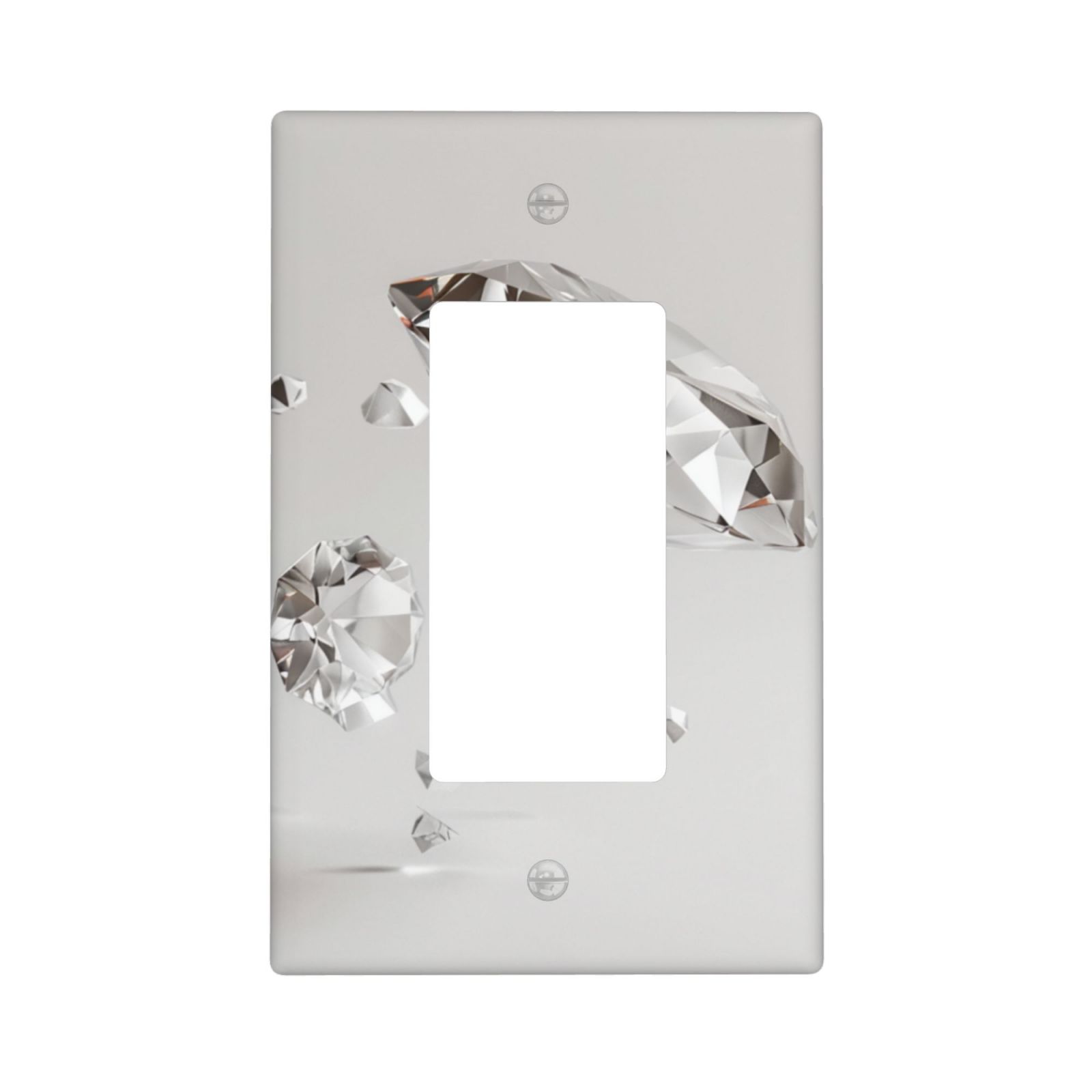 Diamonds Switch Cover Decorative Wall Plate / 1-Gang / Standard Size ...