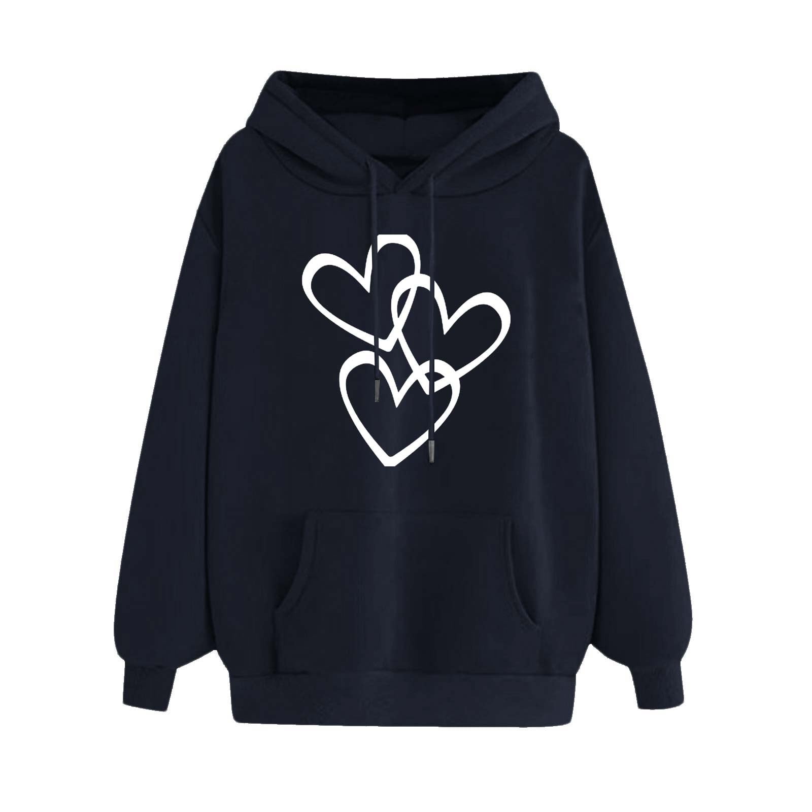 Diangefu Womens Tops Long Sleeve Fall Clearance Womens Winter Hoodie
