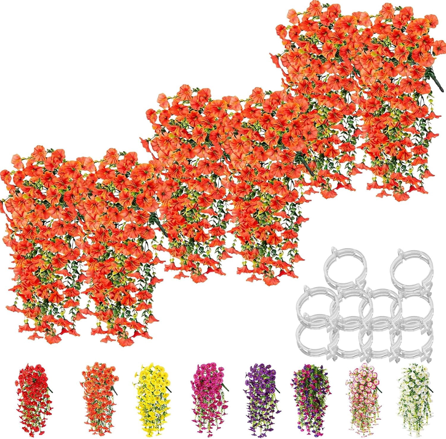 DianSCJ 2026 UV Resistant Hanging Artificial Morning Glory Vine ...