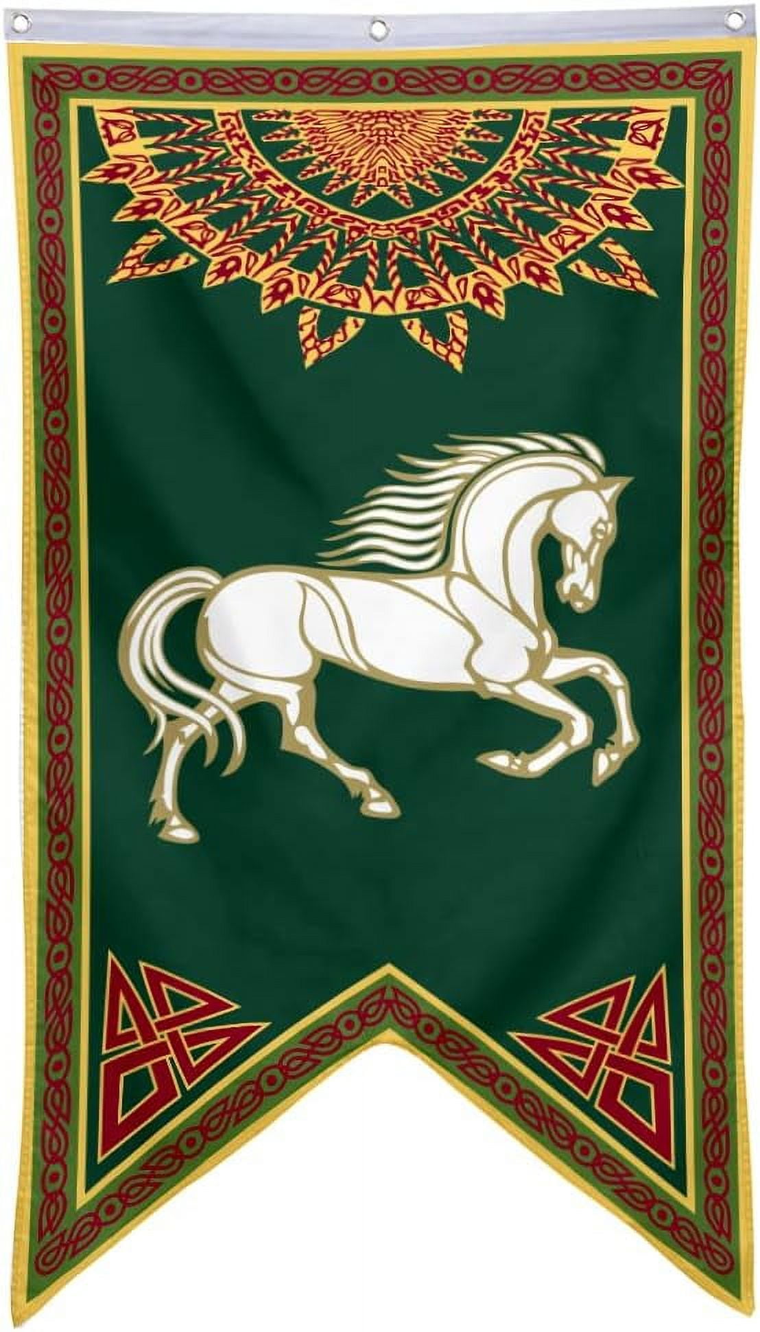 DianYu LOTR Rohan Banner Flag 30x50 Inch Man Cave Home Office Bed Room ...