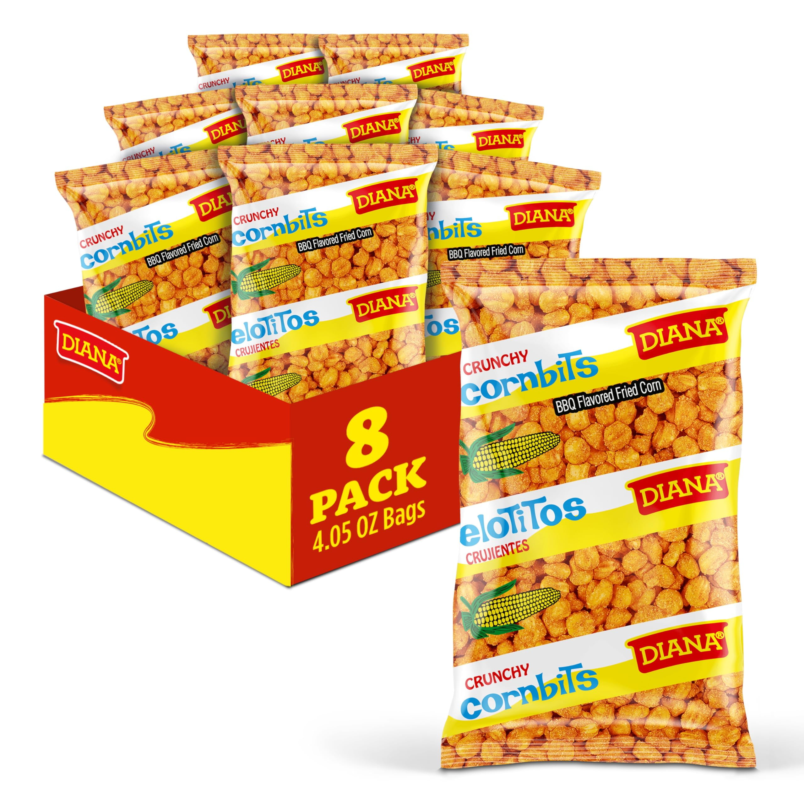 Diana Elotitos Crunchy Corn Kernel Snacks, Original BBQ Flavor, 4.05 Oz ...