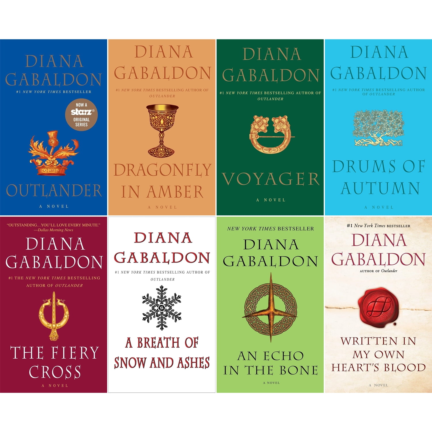 Diana Gabaldon Outlander Series 8 Book Set (1- 8) - Walmart.com