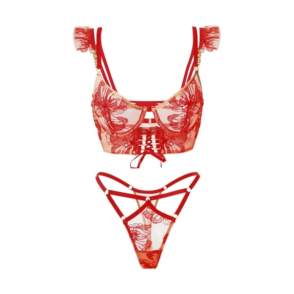 Diana Red Sculpting Body Lingerie Set (RED, XL) - Walmart.com