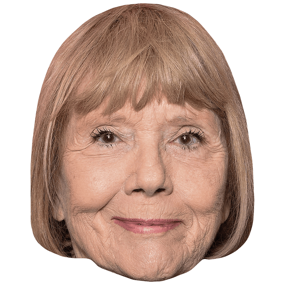 Diana Rigg (Fringe) Celebrity Mask, Flat Card Face, Fancy Dress Mask ...