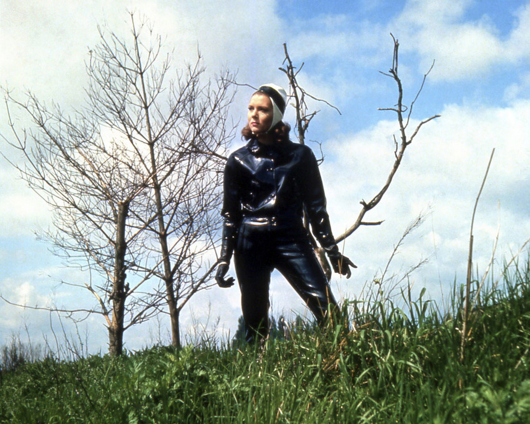 Diana Rigg Leather Biker Gear 1960's Cool Pose 24X36 Classic Hollywood ...