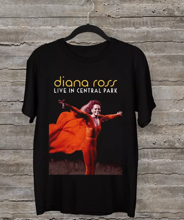 Diana Ross Live In Central Park T-shirt, size S-5XL - Walmart.com