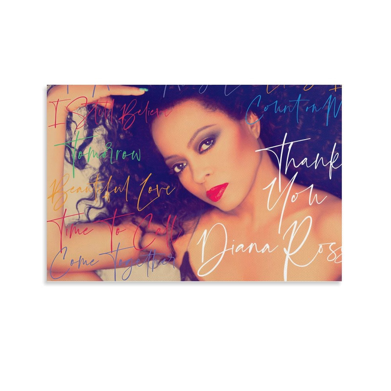 Diana Ross Singer Performer. Poster Artworks Picture Print Poster Wall ...