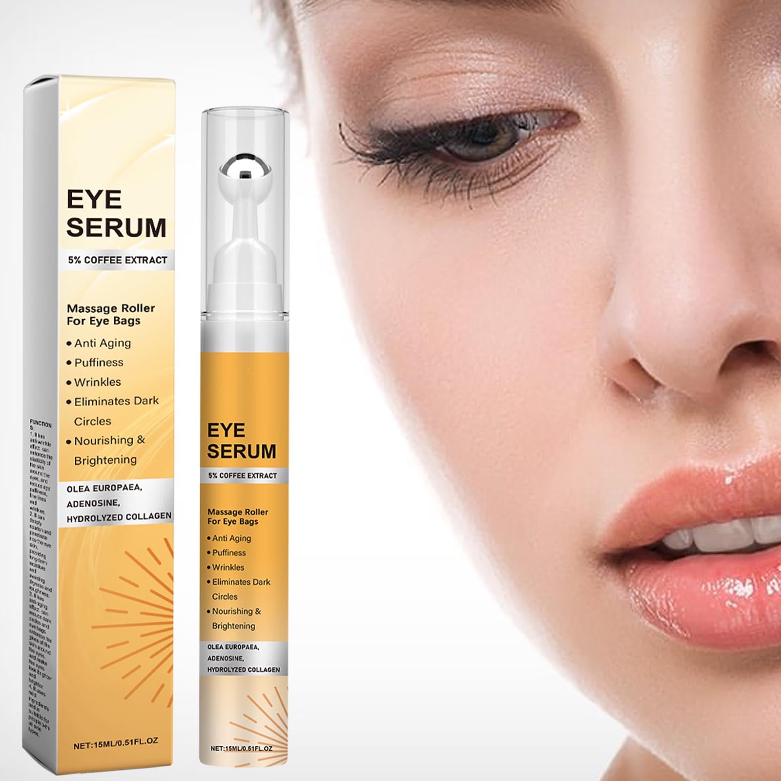 Diandenggg Eye For Dark Aging Puffiness Fine Lines With Ice Roller For ...