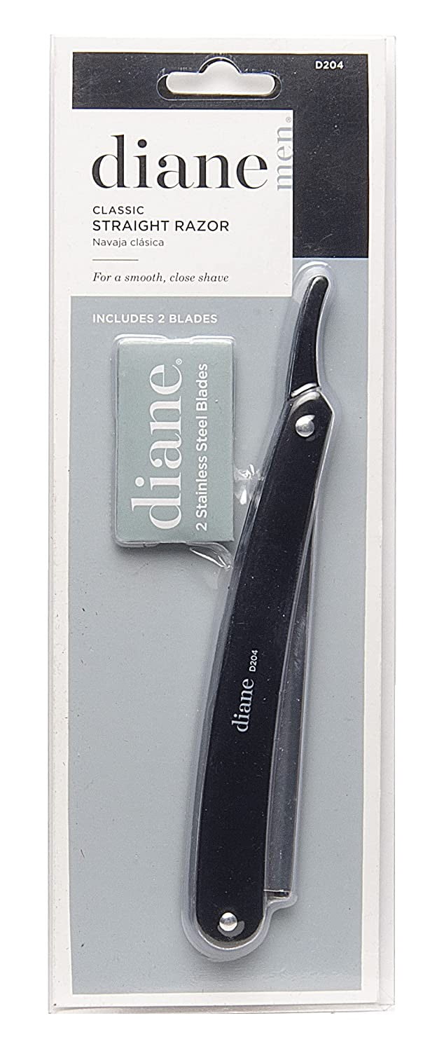 Diane Classic Straight Razor With 2 Blades (Pack of 3) - Walmart.com