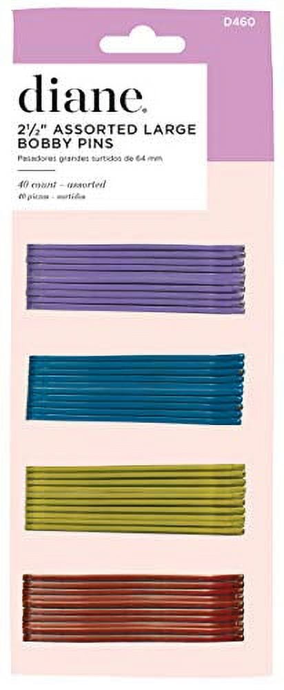 Diane Diane 2.5" Jumbo Bob Pins Assorted Colors,2.5 Inch (Pack of 1 ...