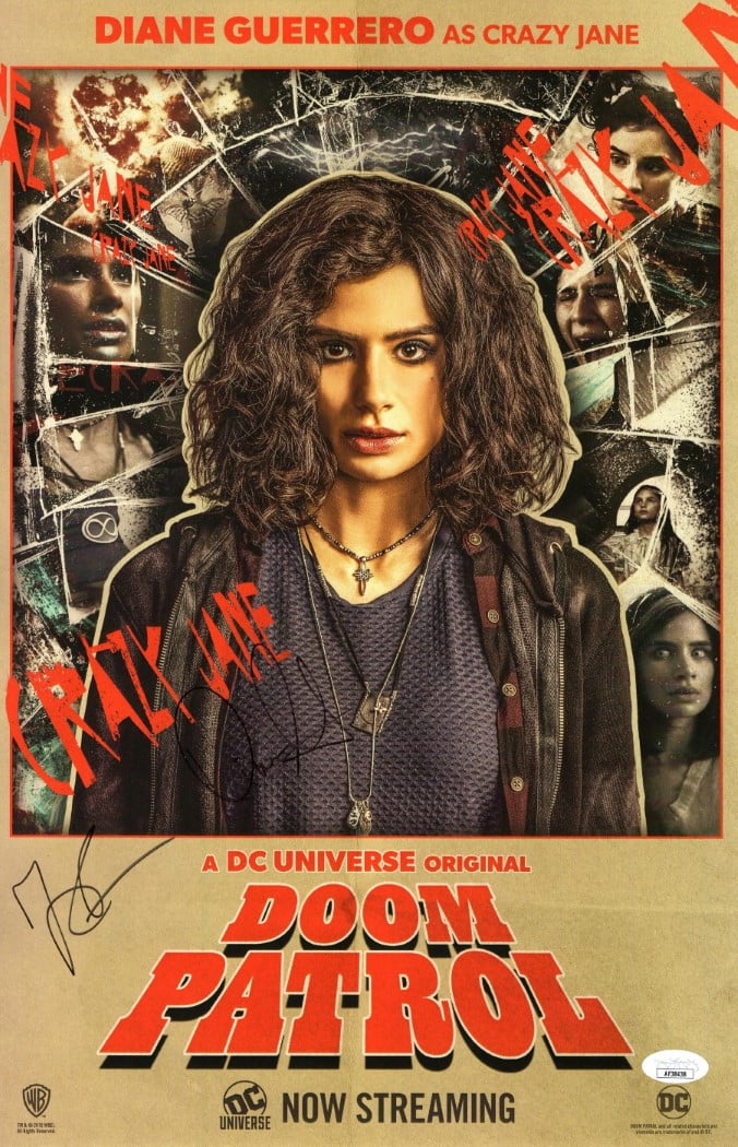 Diane Guerrero Jeremy Carver Autographed 11X17 Poster Doom Patrol JSA ...