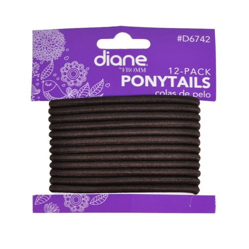 Diane Hair Care Ponytails, Brown, 12 Ea - Walmart.com