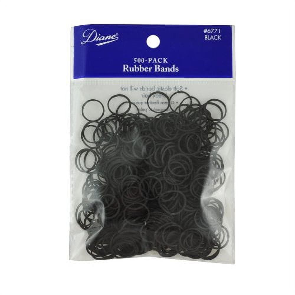 Diane Rubber Bands Black 500-Pack - Walmart.com