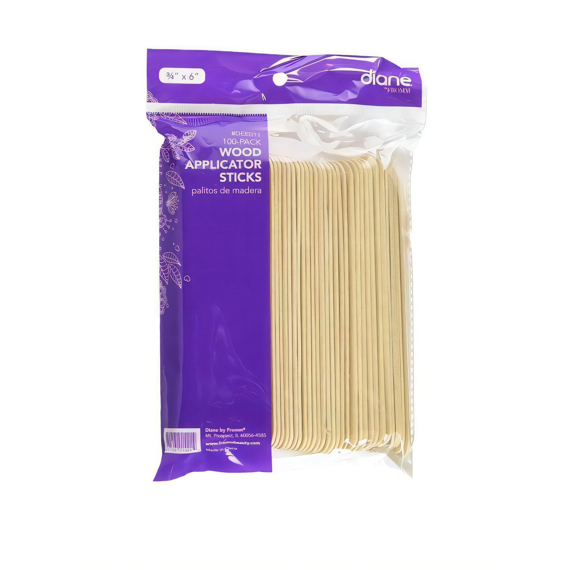 Diane Wood Applicator Sticks 100 Count - Walmart.com