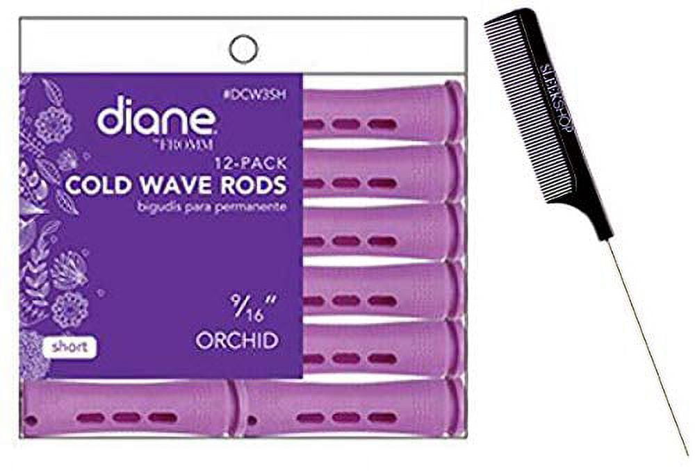 Diane by FROMM Cold Wave Rods, Perm Hair Rods (w/Sleek Comb) Extra-wide ...