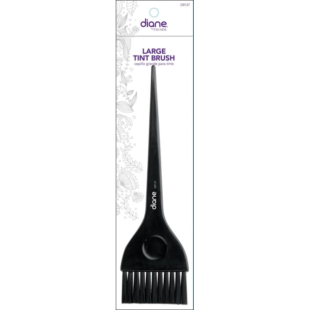 Diane Large Hair Barber Tint Brush with Black Nylon Bristles, D8137 for ...