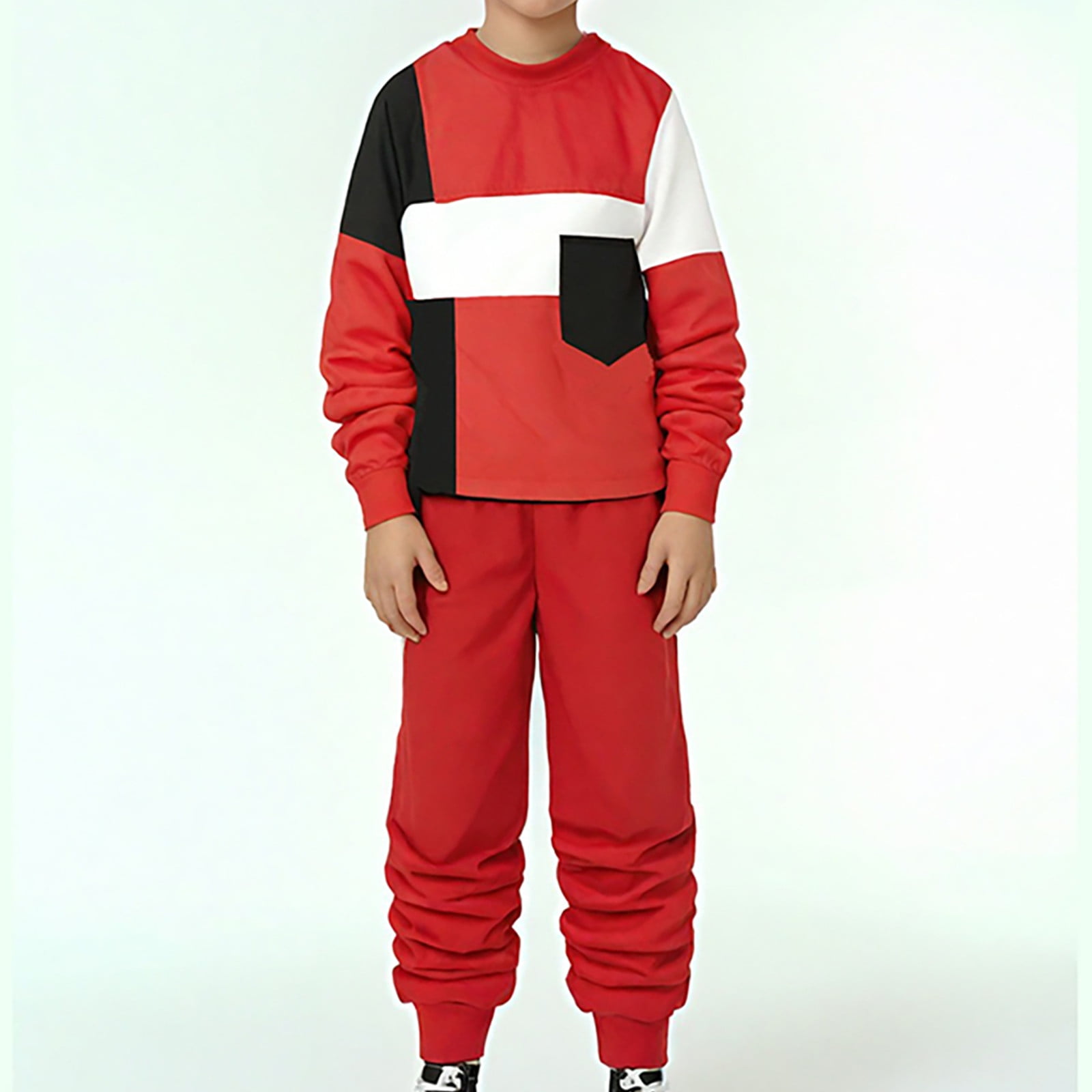 Dianli 2 Piece Outfits Girls Pockets Casual Blouse Loose Fit Long ...