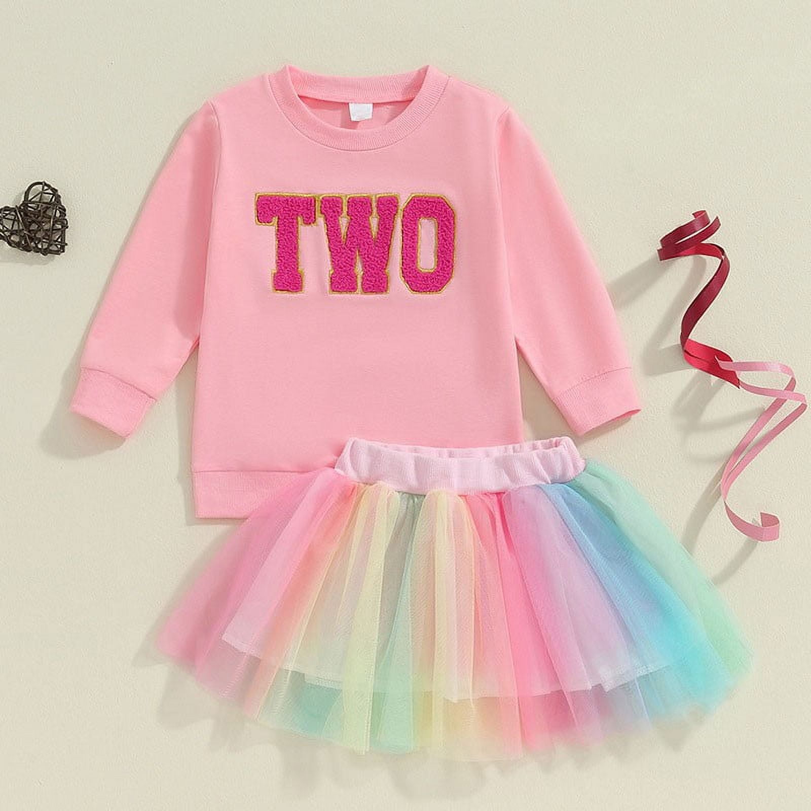 Dianli 2 Piece Outfits Girls Tulle Open Back Blouse Loose Fit Long ...