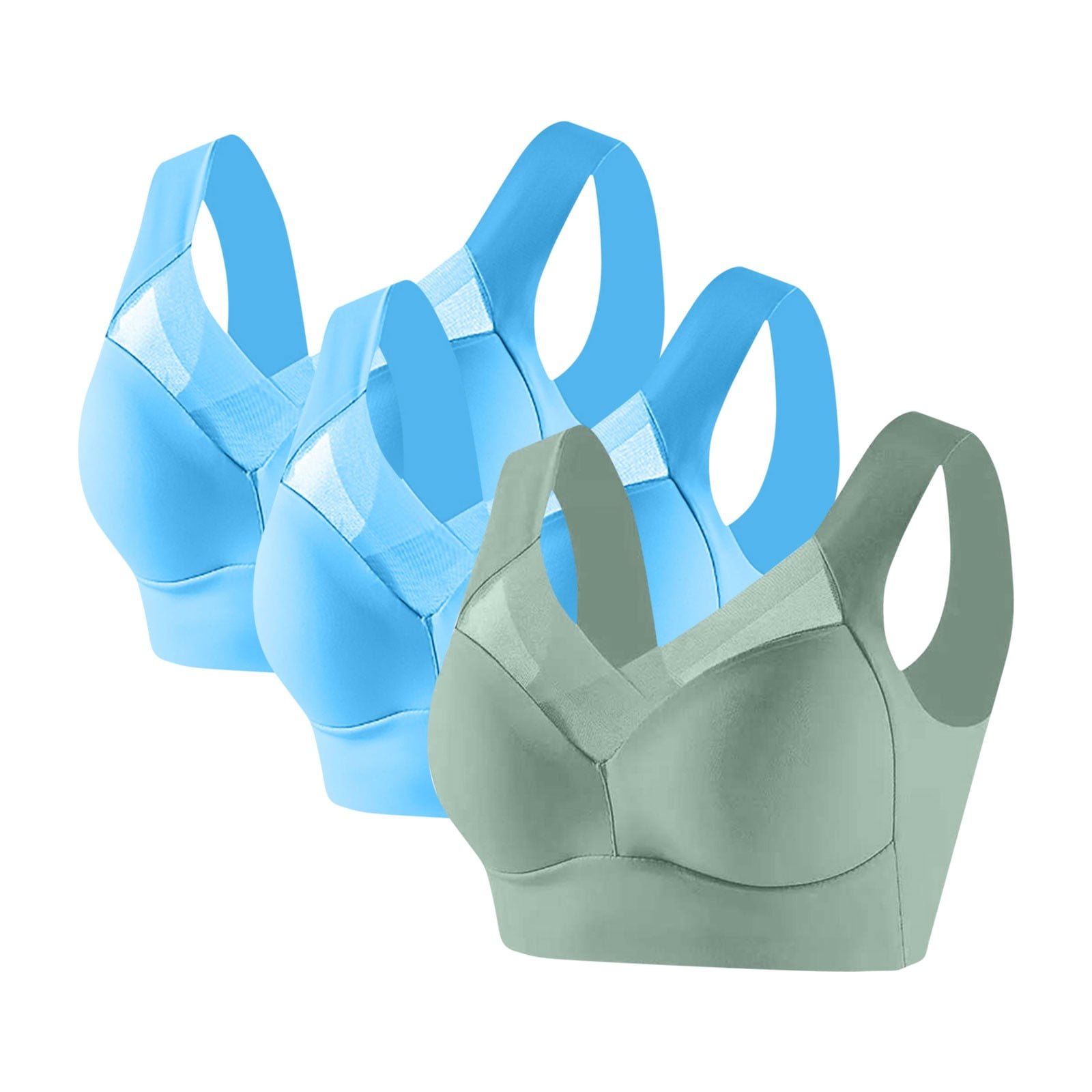 Dianli 3 Pack Women’s Nursing Bras Seamless Wireless Lactation Bra with ...