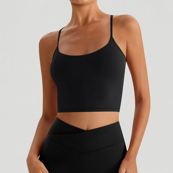 Dianli Activewear Workout Women's Elastic Sports Bra With Removable ...