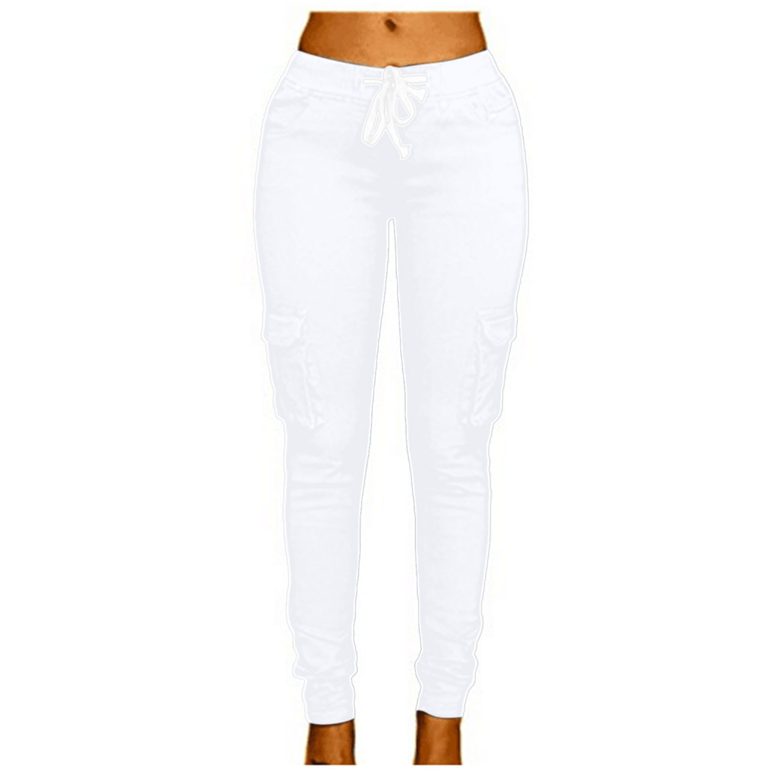 ZZwxWA Cargo Pants Slim Drawstring with Pocket Oversize Leggings ...