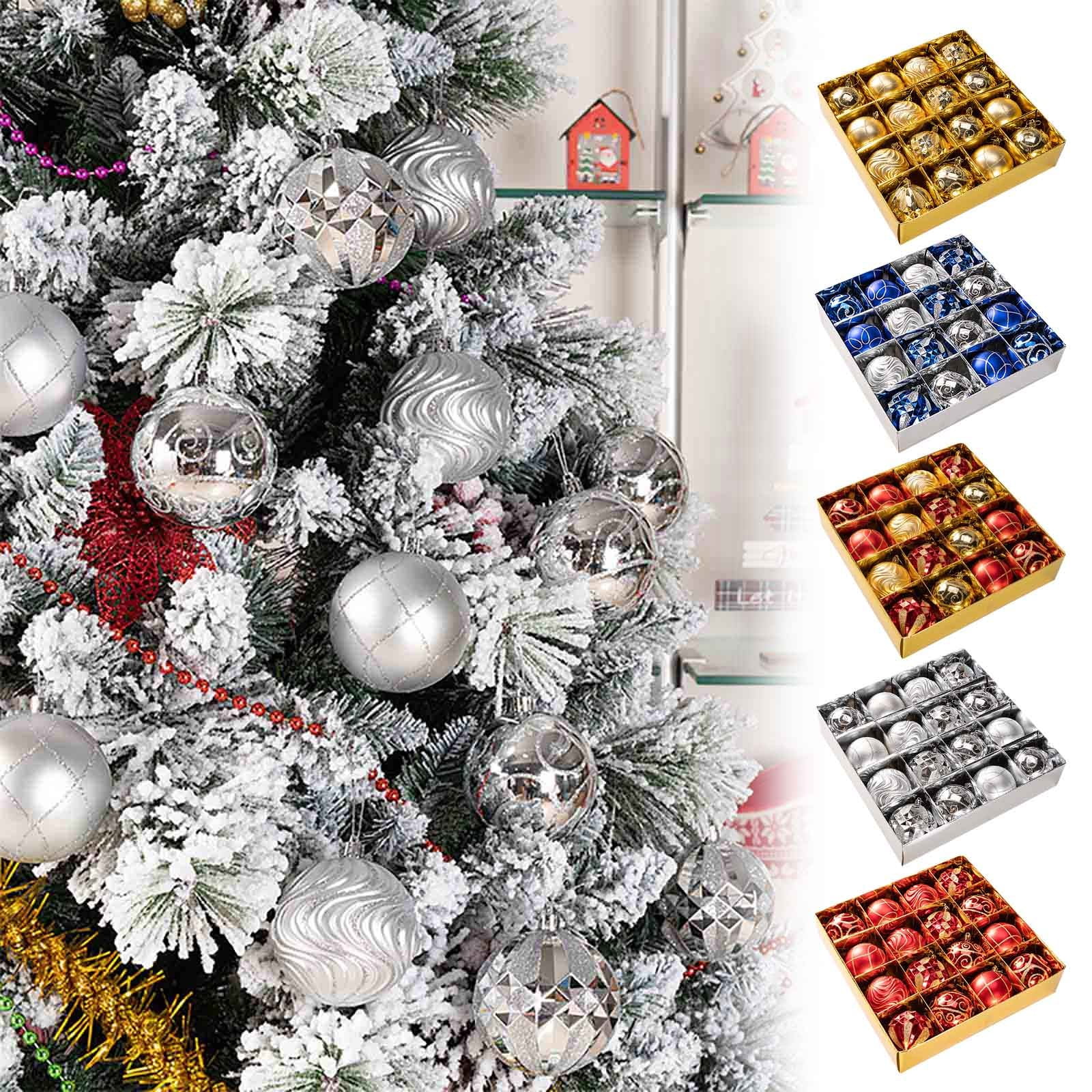 Dianli Christmas Ball Set + Decorative Tree Ornaments + 16pcs Assorted ...