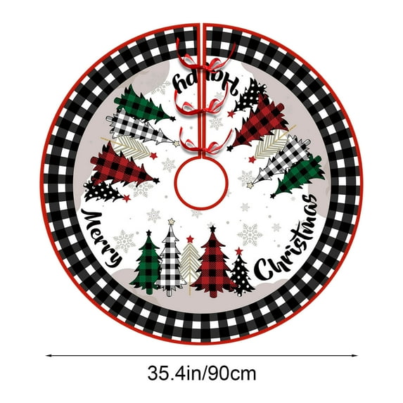 Dianli Christmas Tree Skirt + Holiday Tree Dress Decoration + Round ...