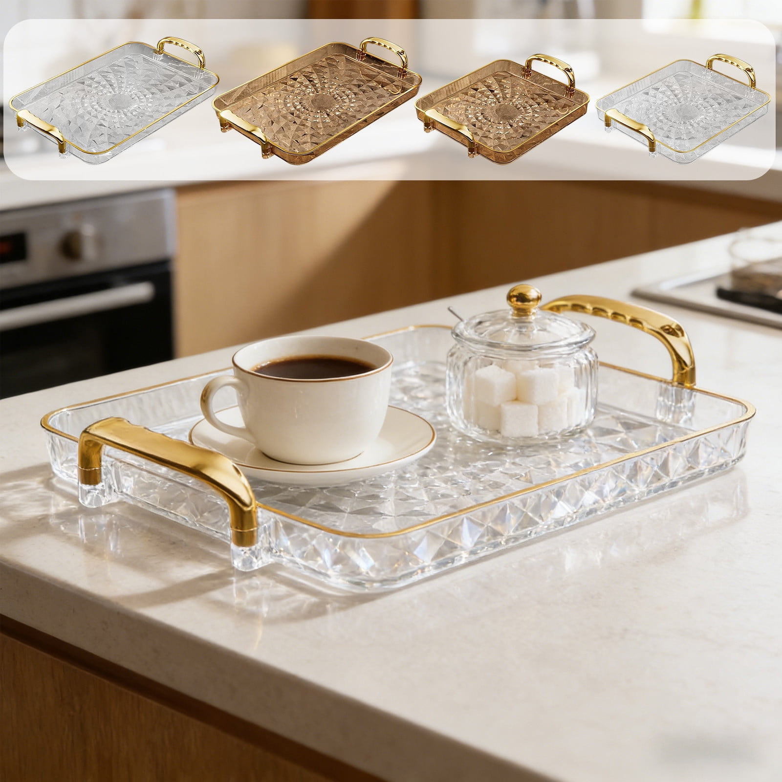 Dianli Couch Armrest Tray With Handrail Sofa Side Serving Tray for ...