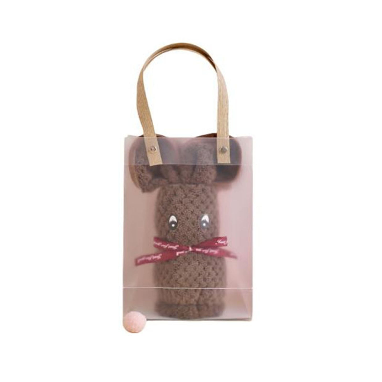 Dianli Cute Kids Gift Foldable Rabbit Coral Fleece Hand Towel With PVC ...