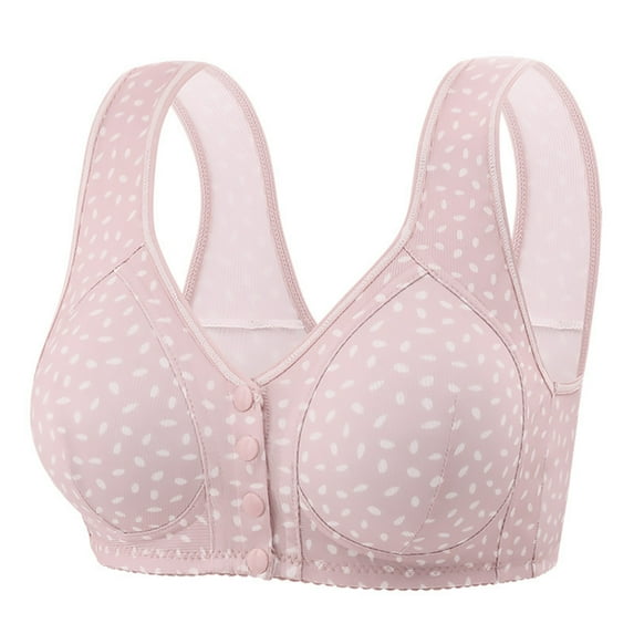 Dianli Everyday Wireless Bra Women's Front Closure Breathable Millet ...