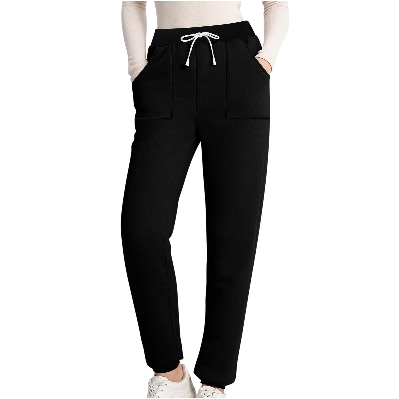 Dianli Fleece Lined Solid Long Outfit with Pockets Deals Women's Solid ...
