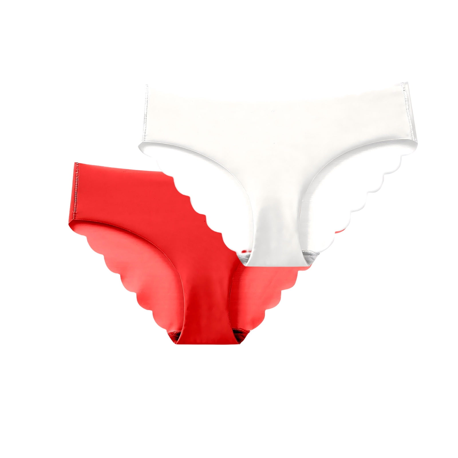Dianli Gifts 2-Pack Seamless Women's Ice-Silk Triangle Panties Low-Rise ...
