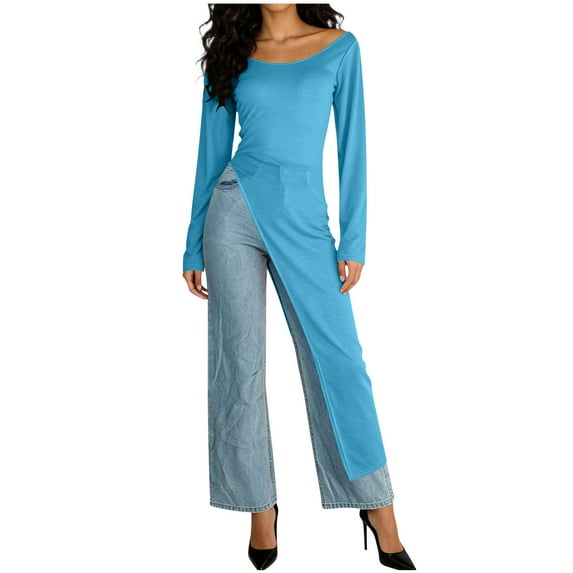 Dianli Gifts Casual Fashion Women's Long-Sleeve Asymmetrical Jumpsuit ...