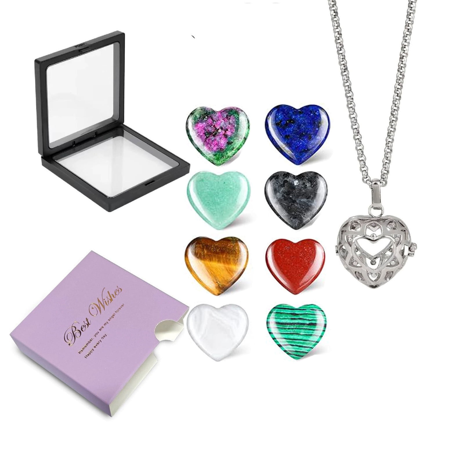 Dianli Gifts Necklace Gift Box Pendant Jewelry Presentation Box Velvet ...