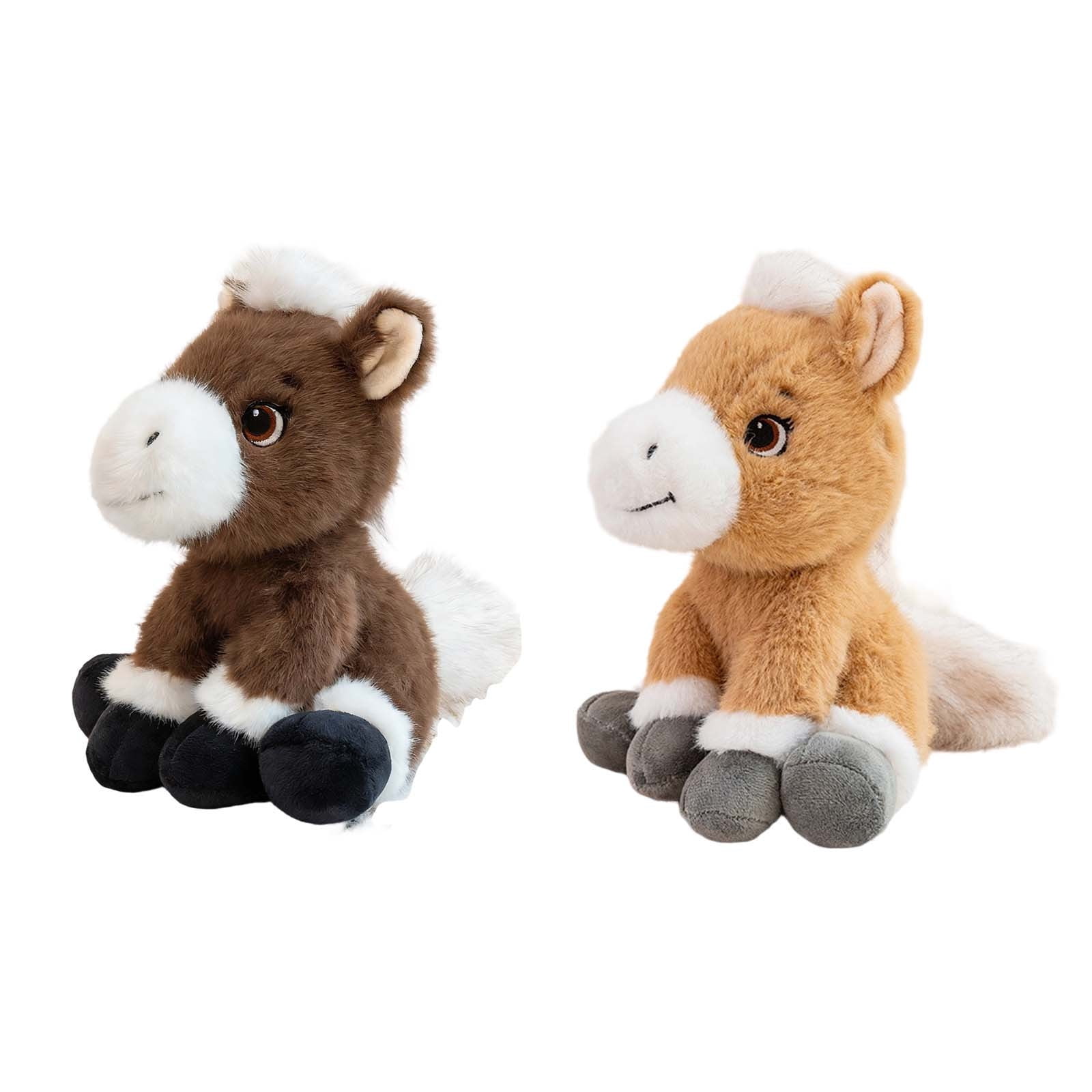 Dianli Gifts Pony Plush Ornament Cute Simulation Pinch-Clip Plush Pony ...
