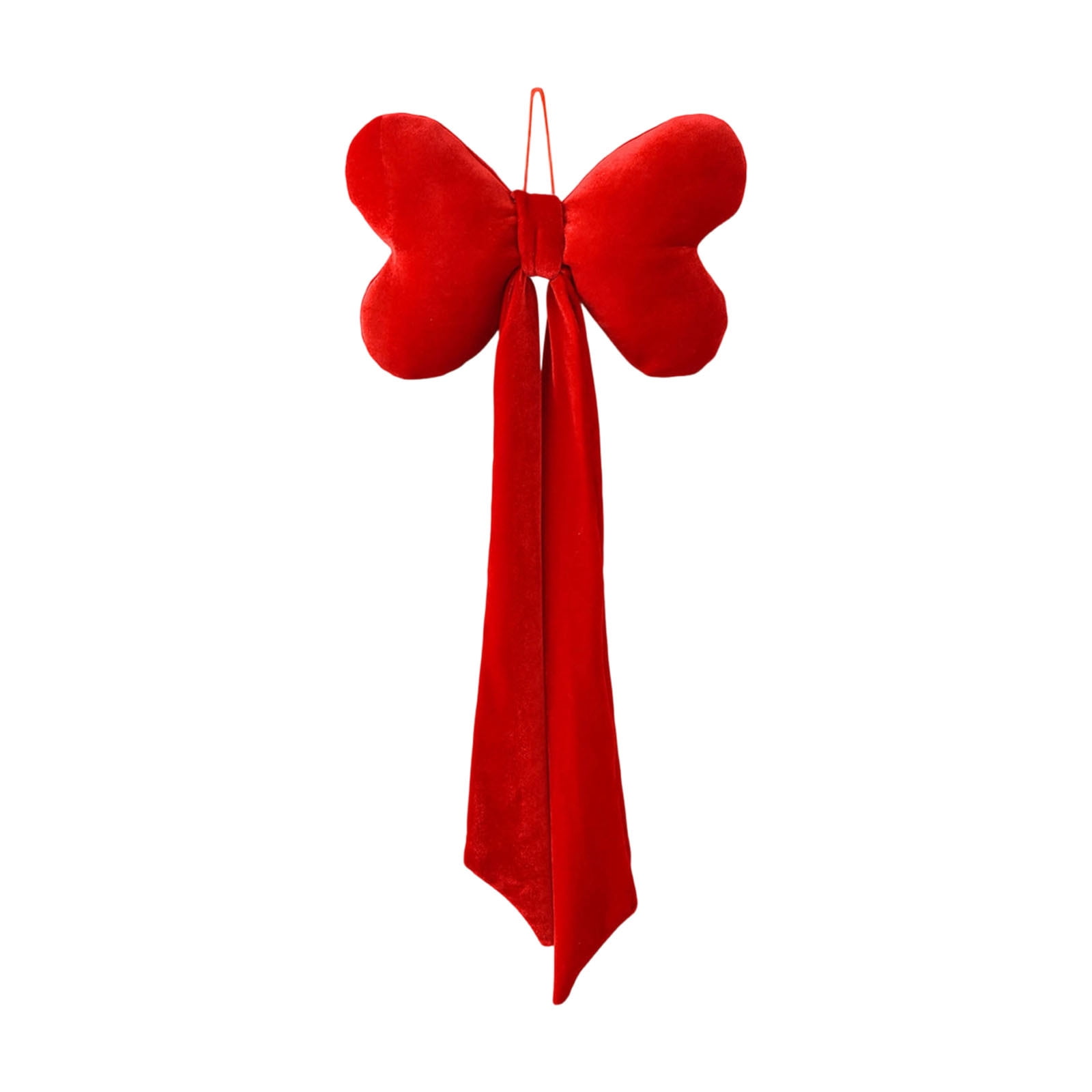 Dianli Gifts Valentine Decor Romantic Velvet Heart Bow Hanging Garland ...